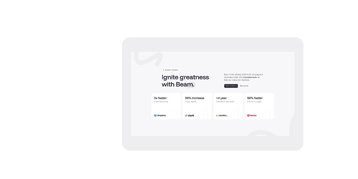 Beam Logo 02 Component for Webflow, Figma & Framer | Flowbase