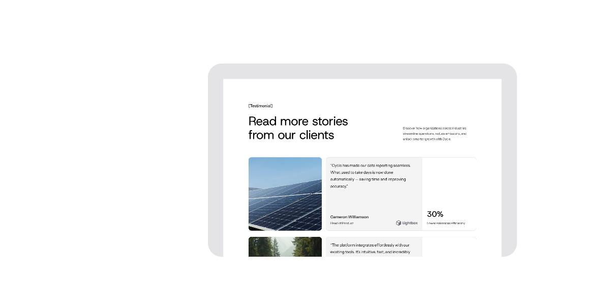 Cycle Testimonial 04 Component for Webflow, Figma & Framer | Flowbase
