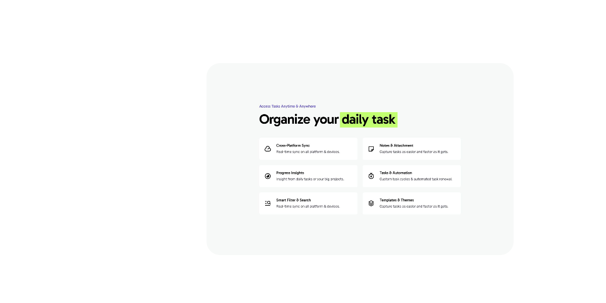 Donezo Feature 03 Component for Webflow, Figma & Framer | Flowbase