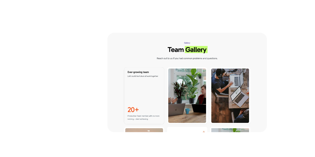 Donezo Gallery 03 Component for Webflow, Figma & Framer | Flowbase