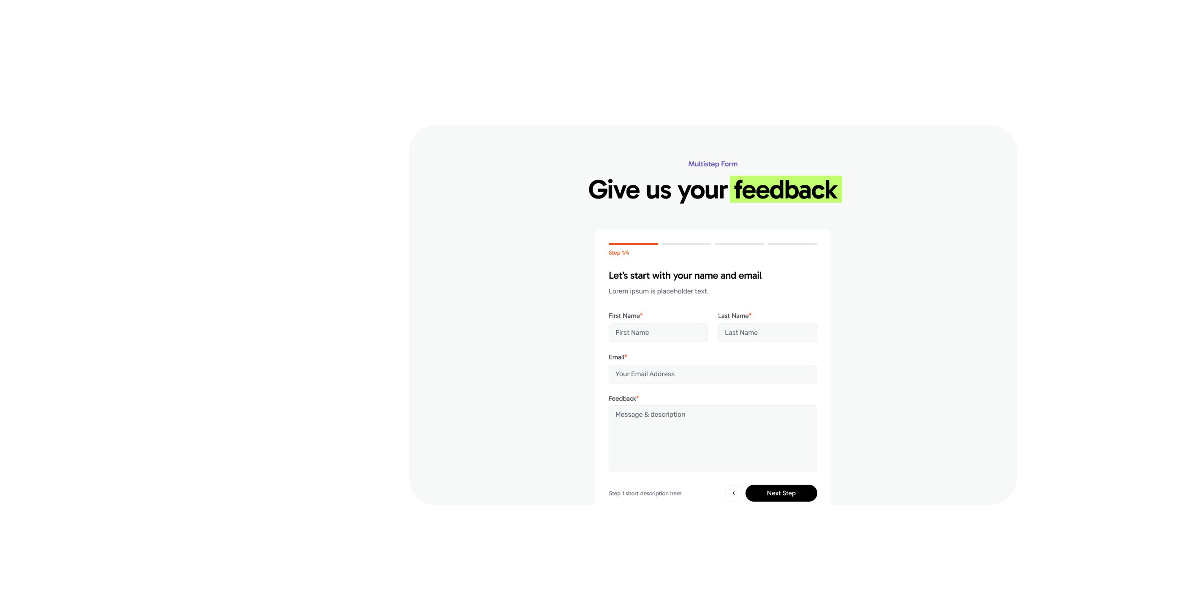 Donezo Multi Step Form 02 Component for Webflow, Figma & Framer | Flowbase