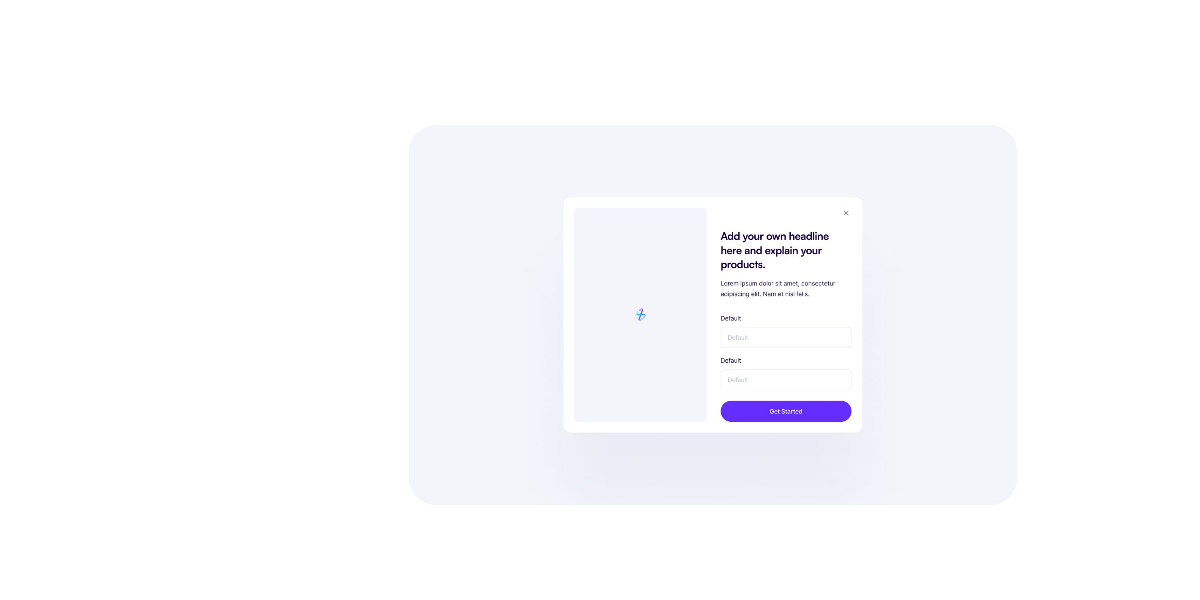 FlowUI Modal 06 Component for Webflow, Figma & Framer | Flowbase