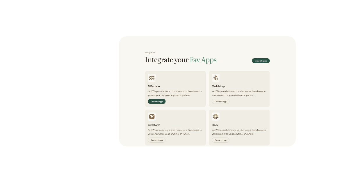 Sana Integration 04 Component for Webflow, Figma & Framer | Flowbase