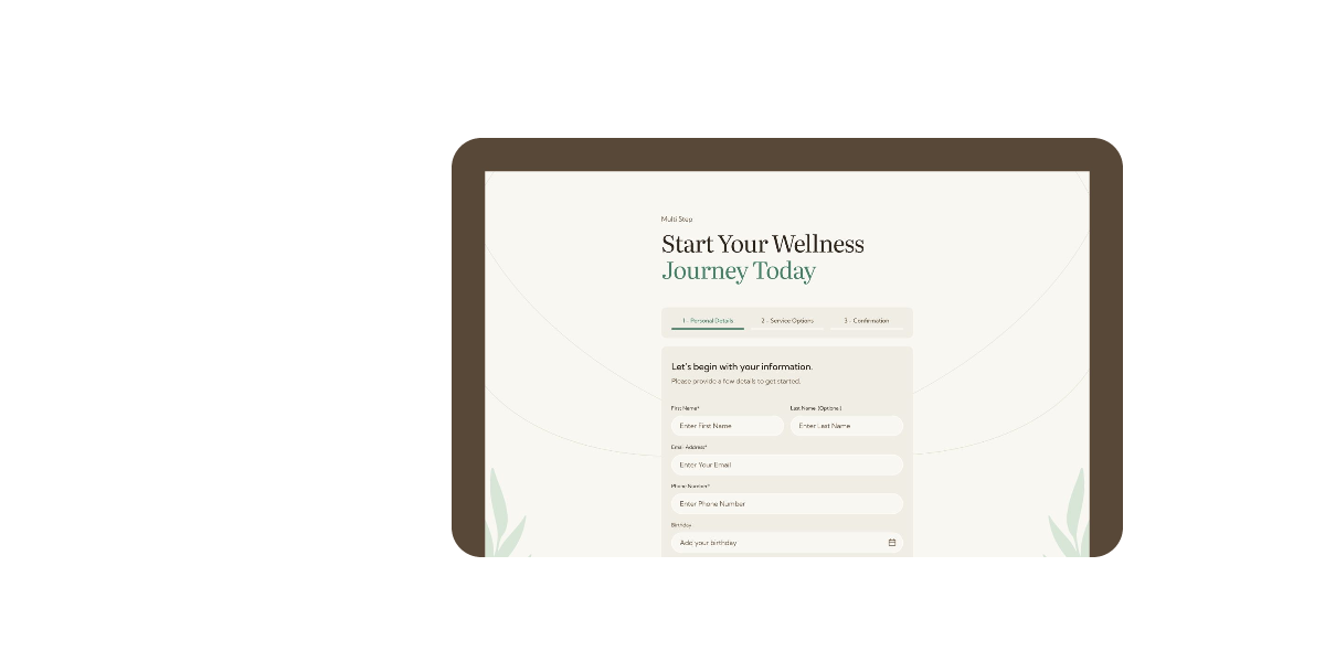 Sana Multi Step Form 02 Component for Webflow, Figma & Framer | Flowbase