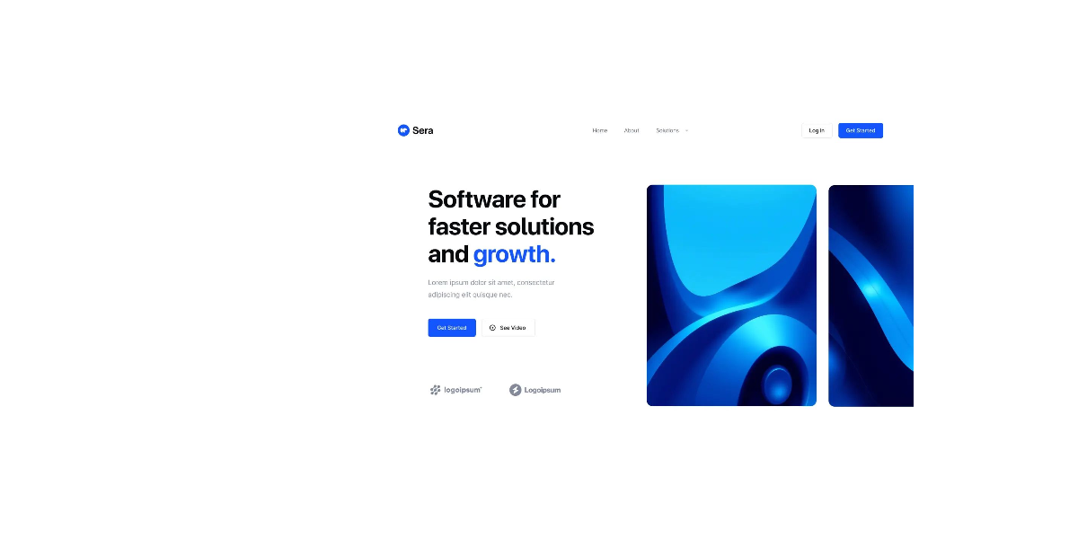 Sera Header 06 Component for Webflow, Figma & Framer | Flowbase