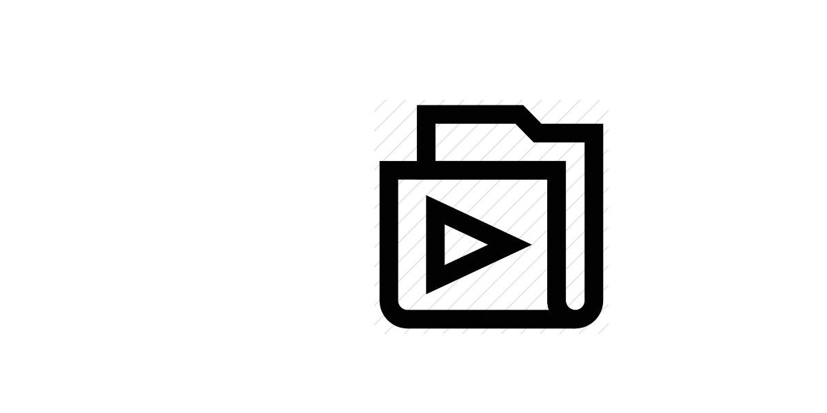 Folder Play Icon by Atlas | Flowbase