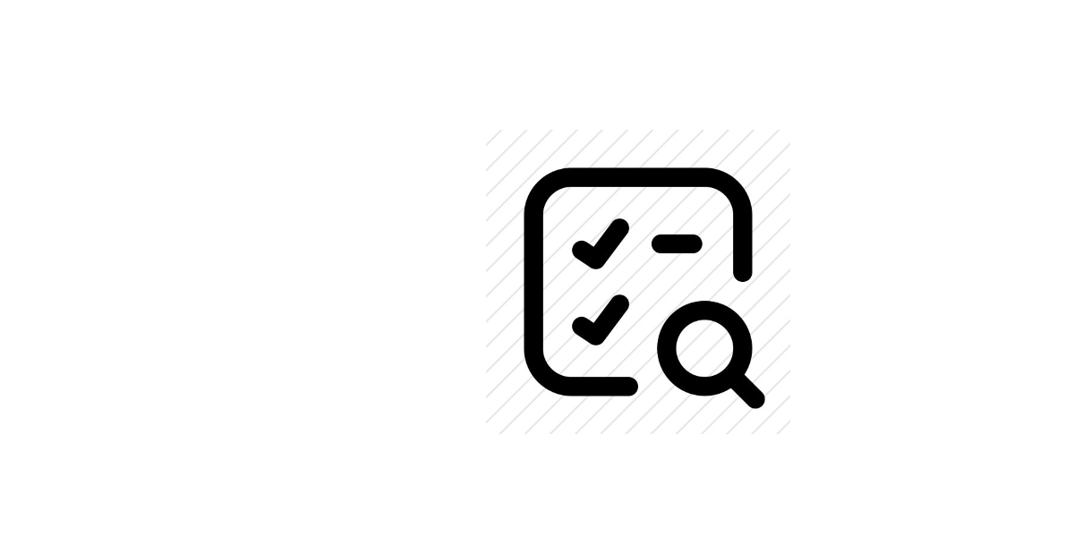 Square Checklist Magnifying Glass Checklist Box Check List Search Icon ...