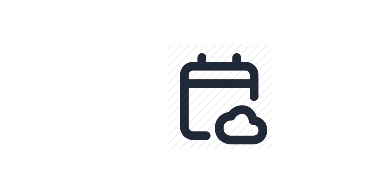 Calendar Cloud Line Icon by Majesticon | Flowbase