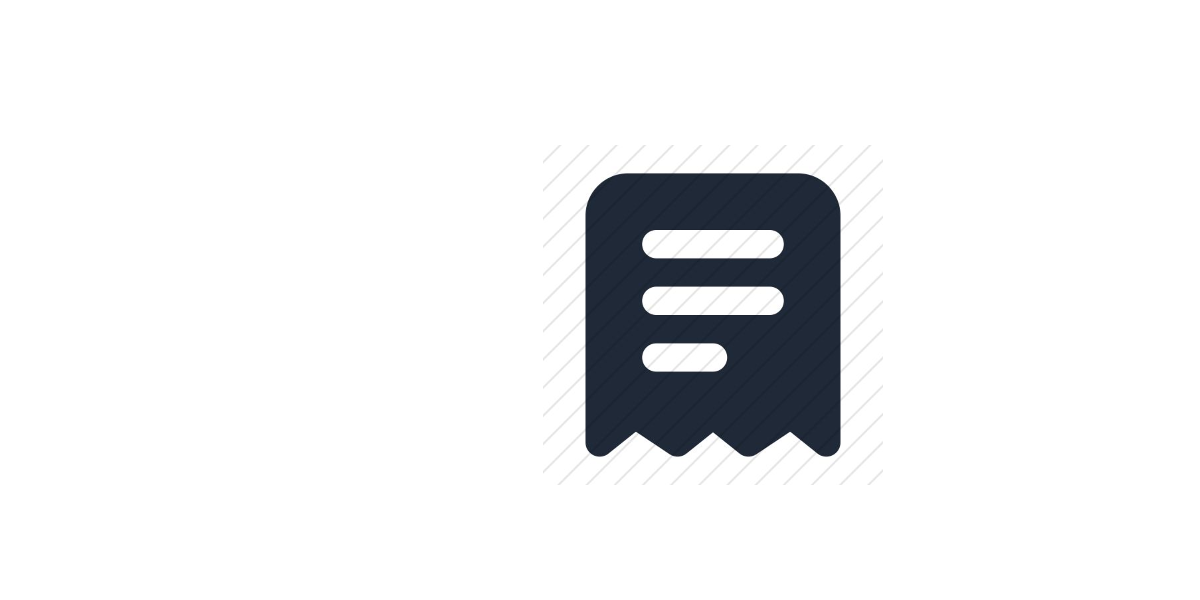 Receipt Text Solid Icon by Majesticon | Flowbase
