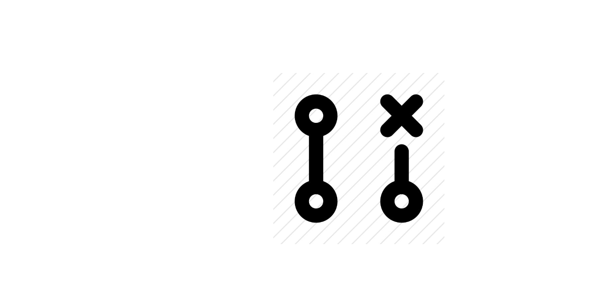 Git Pull Request Closed Line Icon by Tabler | Flowbase