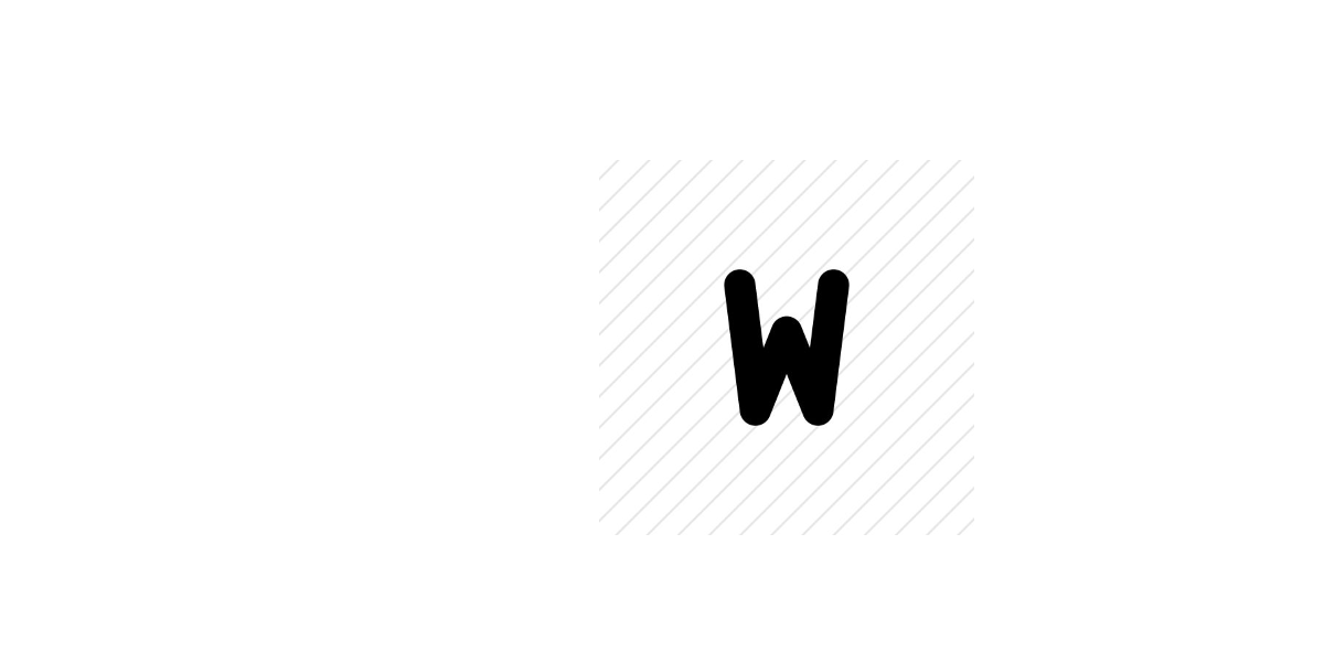 Letter W Small Line Icon by Tabler | Flowbase