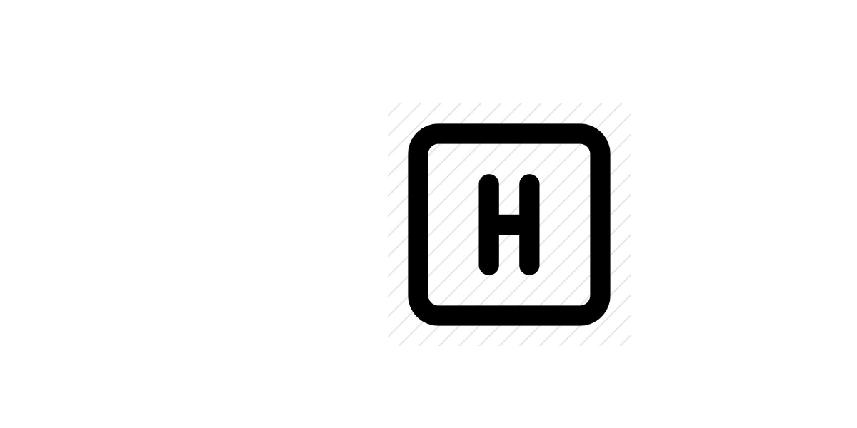 Square Letter H Line Icon by Tabler | Flowbase